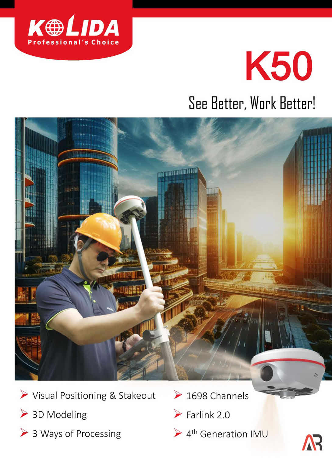 Kolida Gnss K50,Kolida Gnss K650. "See better, work better!" K60 GNSS RTK, Live-view Stakeout ...
